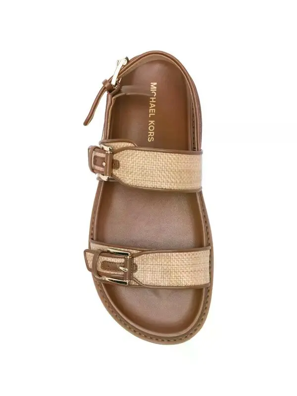 Michael Kors Buckle-strap Woven Sandals