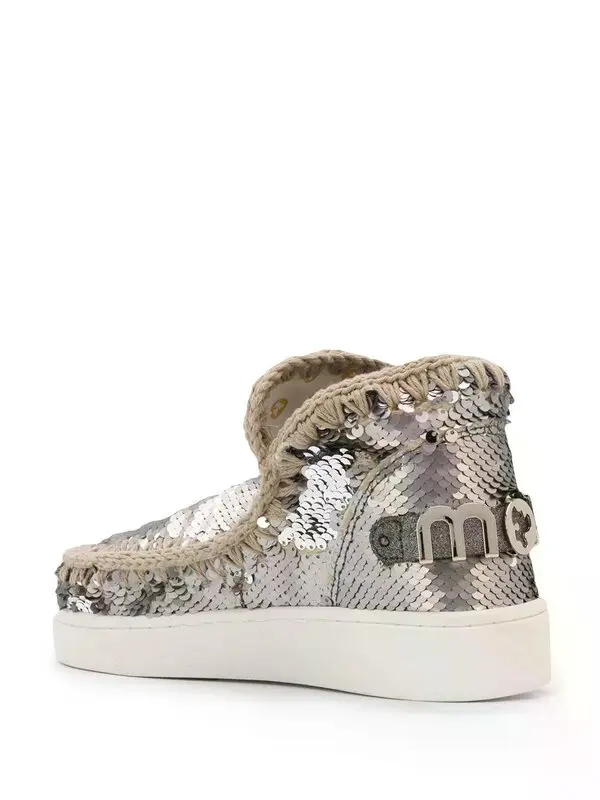 Mou Round Toe Sequin Eskimo Sneakers