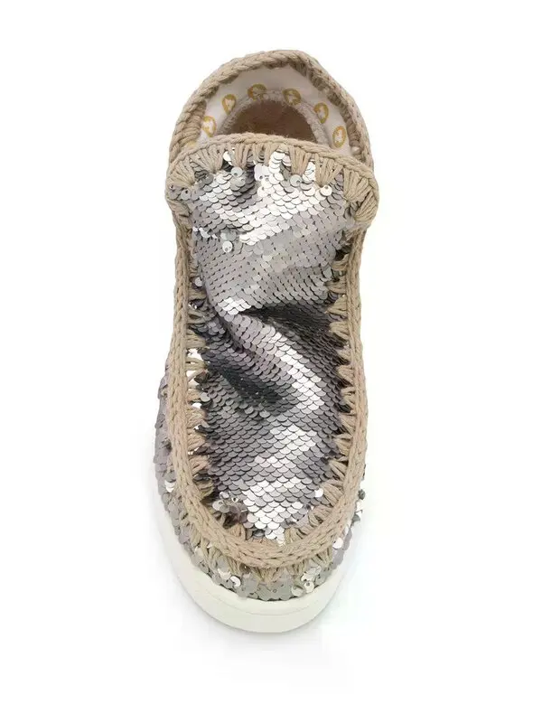 Mou Round Toe Sequin Eskimo Sneakers