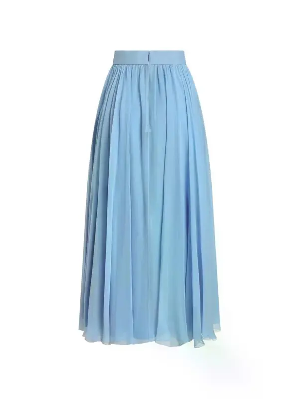 Dolce & Gabbana Chiffon Circle Skirt - Blue