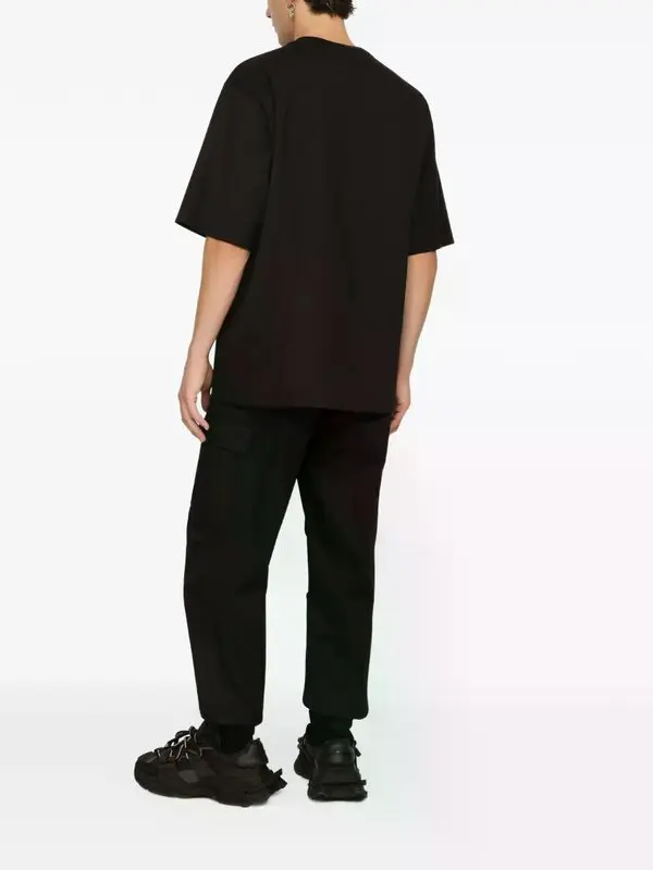 Dolce & Gabbana Cotton Cargo Trousers With Branded Detail