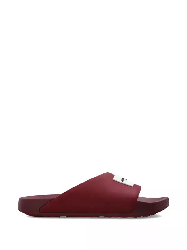 Givenchy Logo Patch Slides - Red
