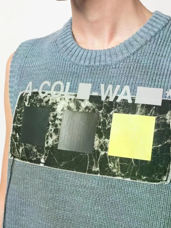 A-COLD-WALL* Patchwork Detail Sleeveless Jumper