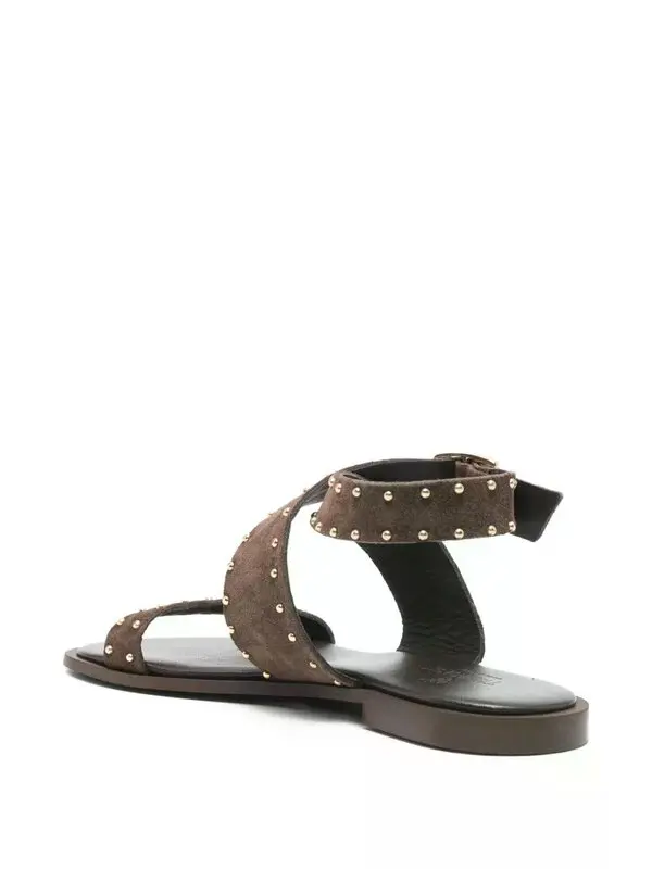 THERA'S Studded Strap Sandals - Brown