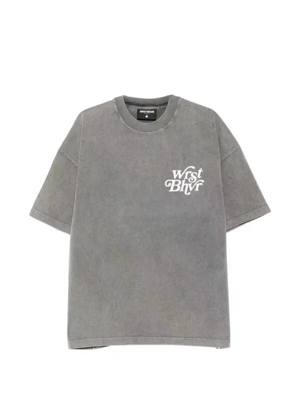 WRSTBHVR Logo-print T-shirt - Grey