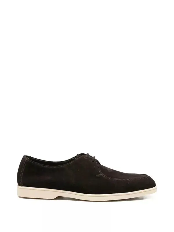 DOUCAL'S Suede Derby Shoes - Brown