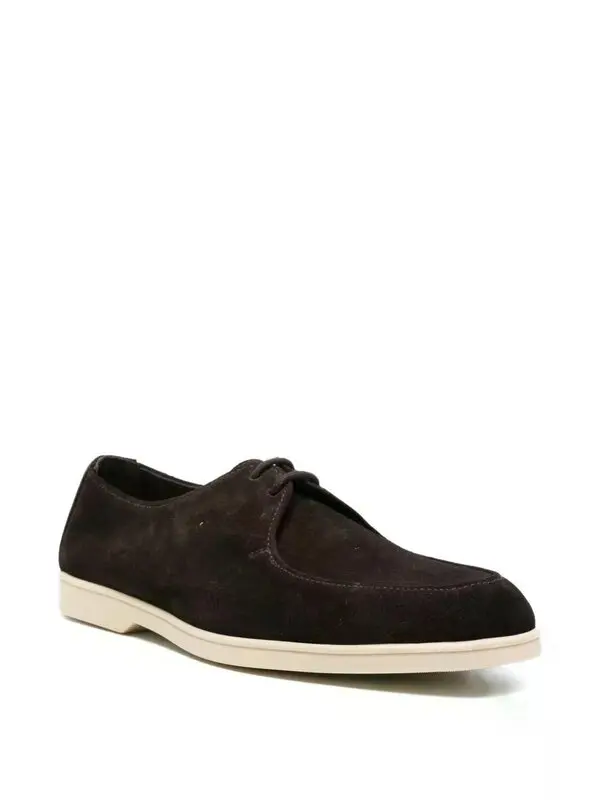 DOUCAL'S Suede Derby Shoes - Brown