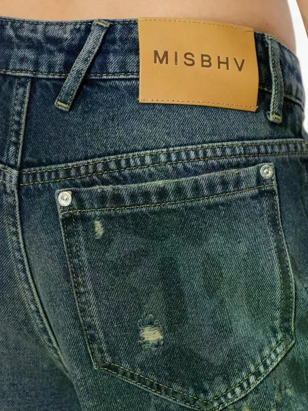 MISBHV Laser Tagged Distressed Denim Jeans