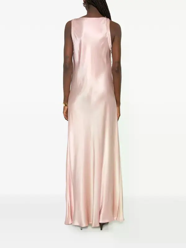 Antonelli Firenze Embellished Cowl Neck Maxi Dress - Pink