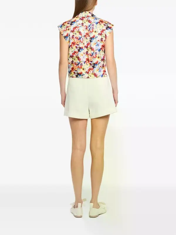 Cinq À Sept Sleeveless Floral Print Top