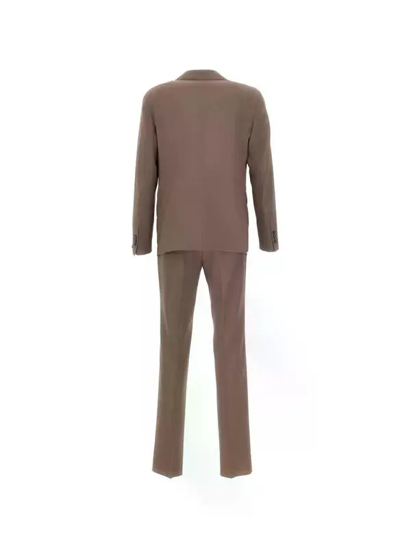 Tagliatore Single-breasted Wool Suit - Brown