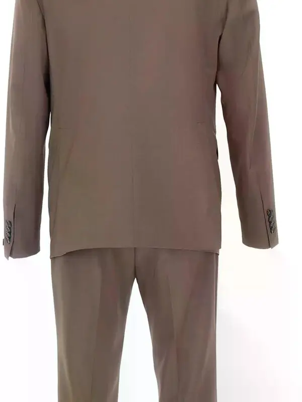 Tagliatore Single-breasted Wool Suit - Brown