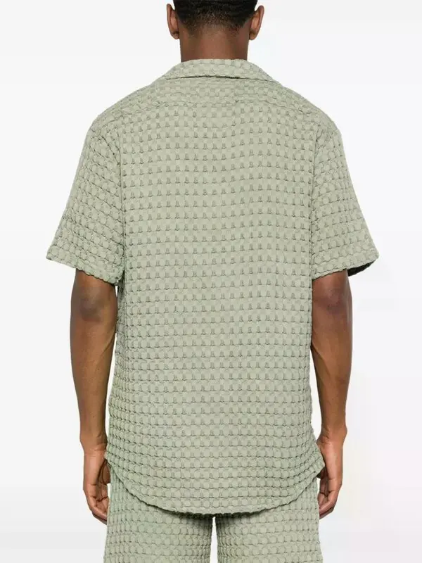 OAS Company Cuba Camp-collar Shirt - Green