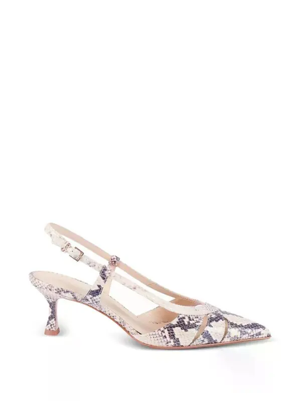 SERGIO LEVANTESI Edda Cut-out Slingback Pumps - Neutrals