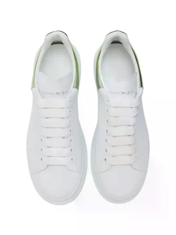 Alexander McQueen Oversized Leather Sneakers - White