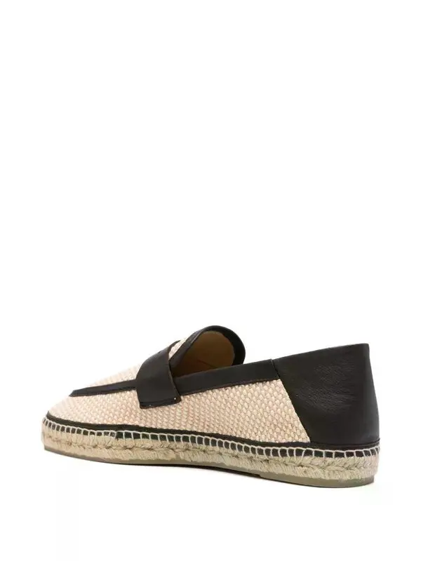 CastaÑer Norris Leather-trimmed Espadrilles