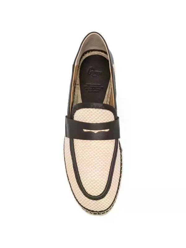 CastaÑer Norris Leather-trimmed Espadrilles