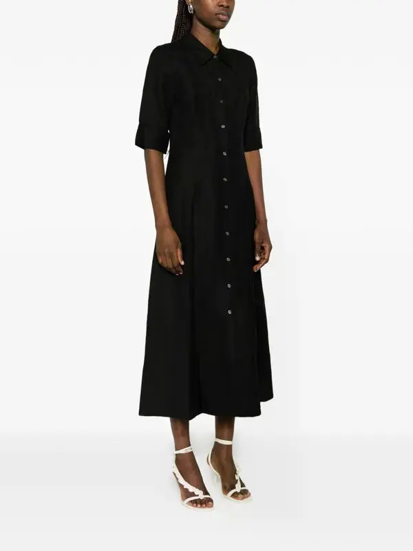 Simkhai Buttoned Midi Shirt Dress