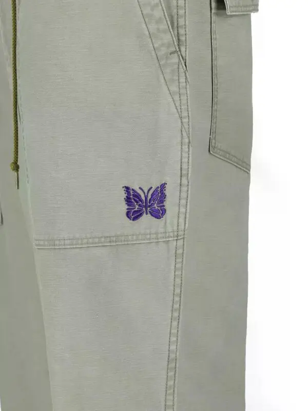 Needles Drawstring Embroidered Trousers