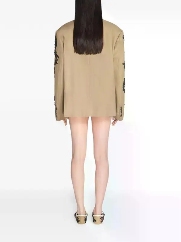 Dries Van Noten Embroidered Double-breasted Blazer