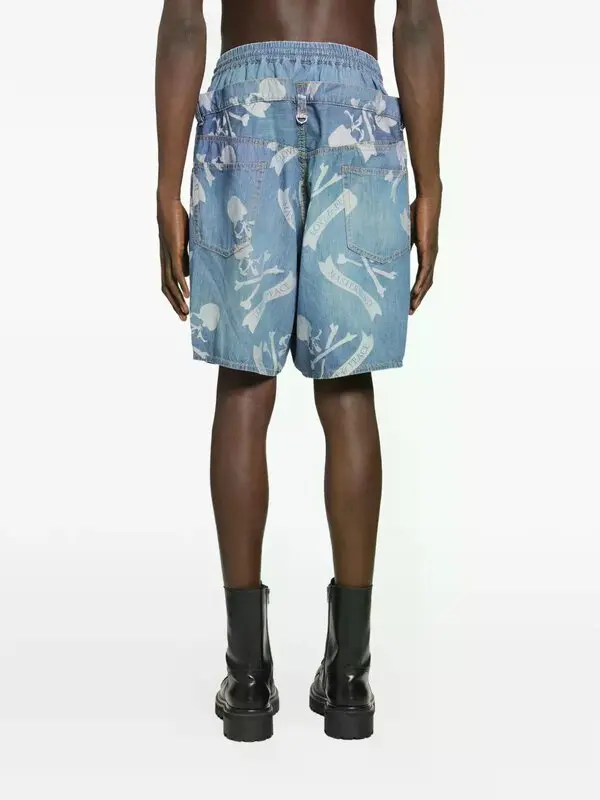 MASTERMIND WORLD Aloha Denim Shorts