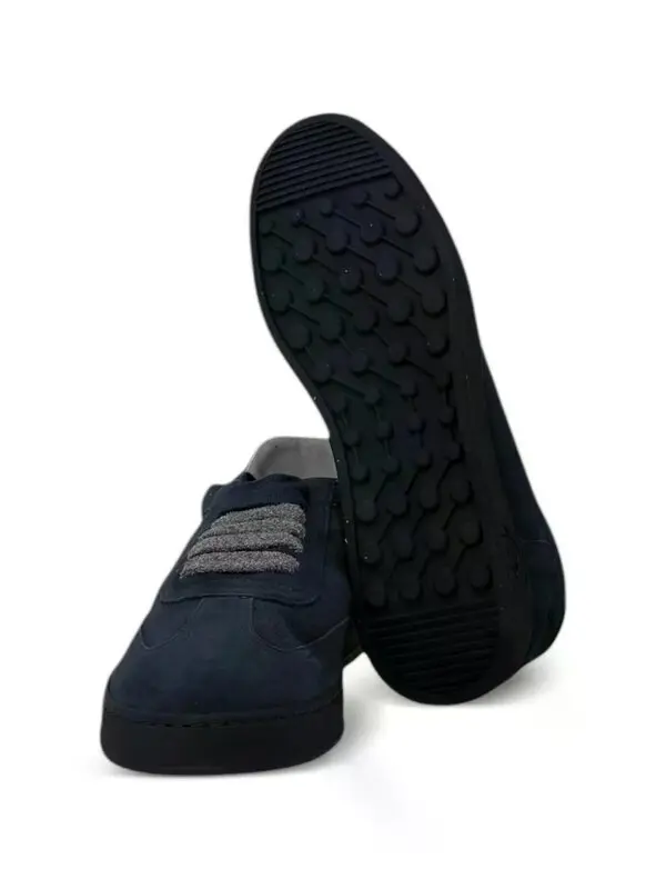 SOLDINI80 Akira Perforated Lace-up Sneakers - Blue