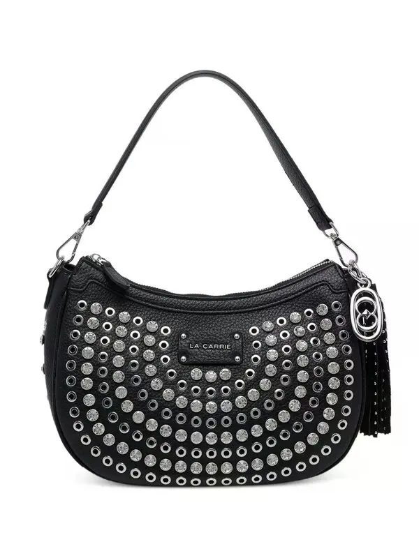 LA CARRIE Andromeda Logo Studded Shoulder Bag
