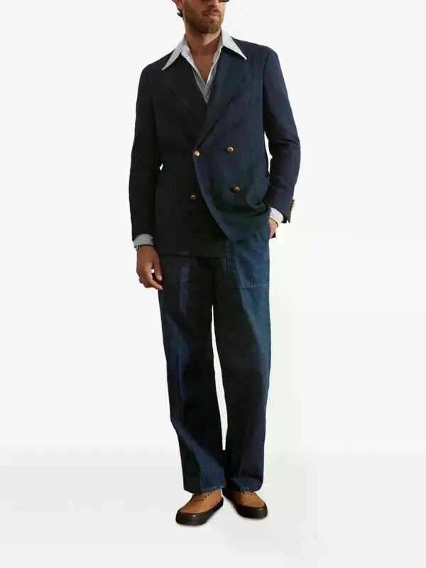 FORTELA Fatigue Pocket Denim Trousers