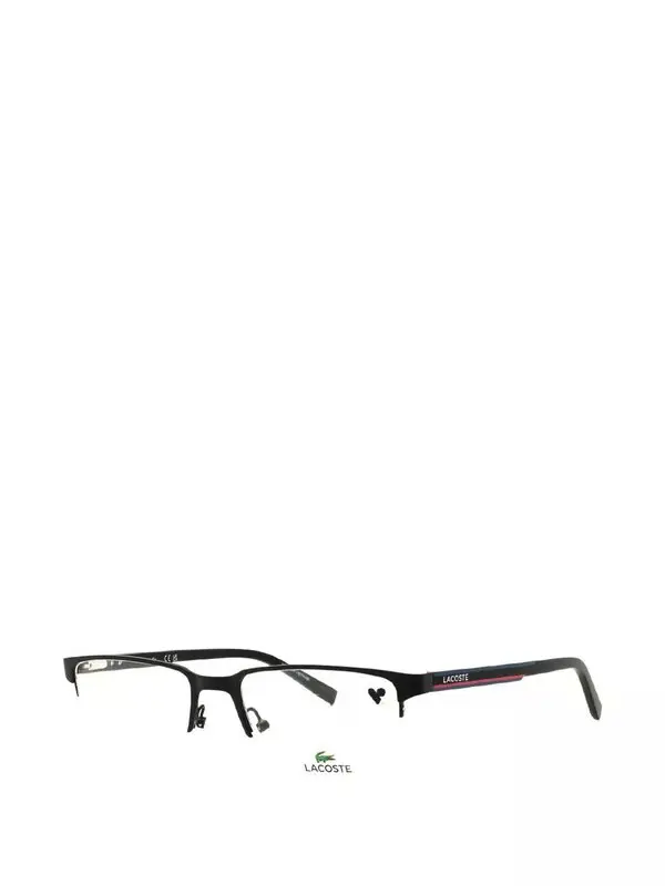 Lacoste Rectangle Semi Rim Eyeglasses - Black