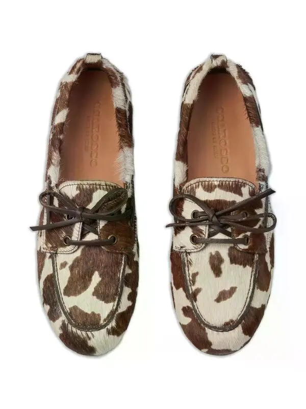 SCAROSSO Avery Calf Hair Boat Shoes