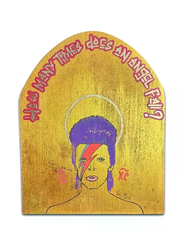 VJ’S MIND Icone David Showbiz Wall Painting - Gold