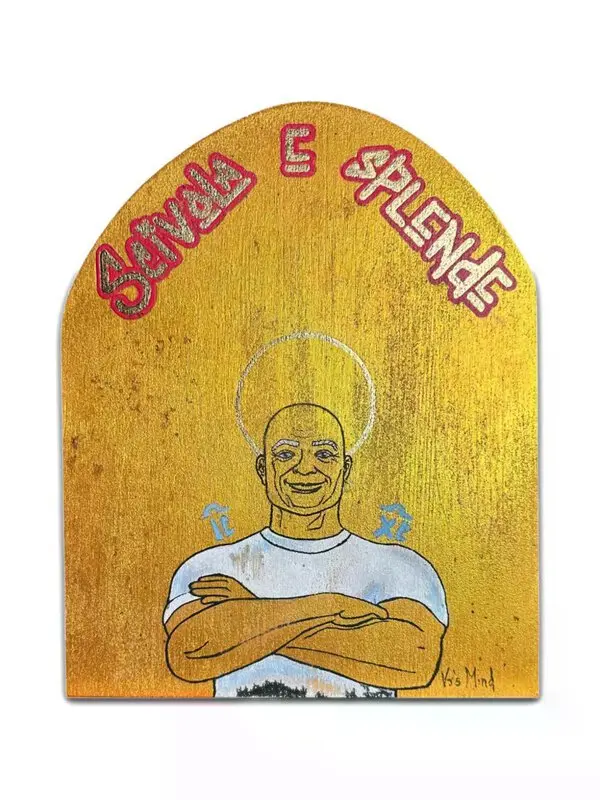 VJ’S MIND Icone Lindo Showbiz Wall Painting - Gold
