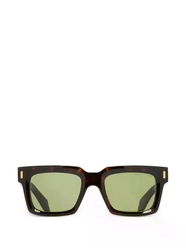 CUTLER & GROSS 9386 Square Frame Sunglasses - Brown