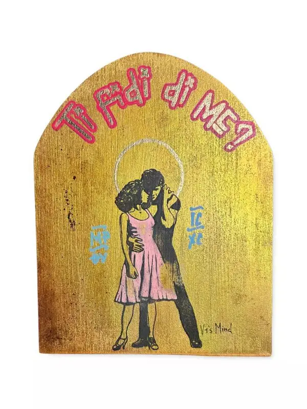 VJ’S MIND Icone Dirty Showbiz Wall Painting - Gold