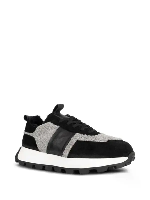 SERGIO MORETTI FIRENZE Shearling Panelled Sneakers