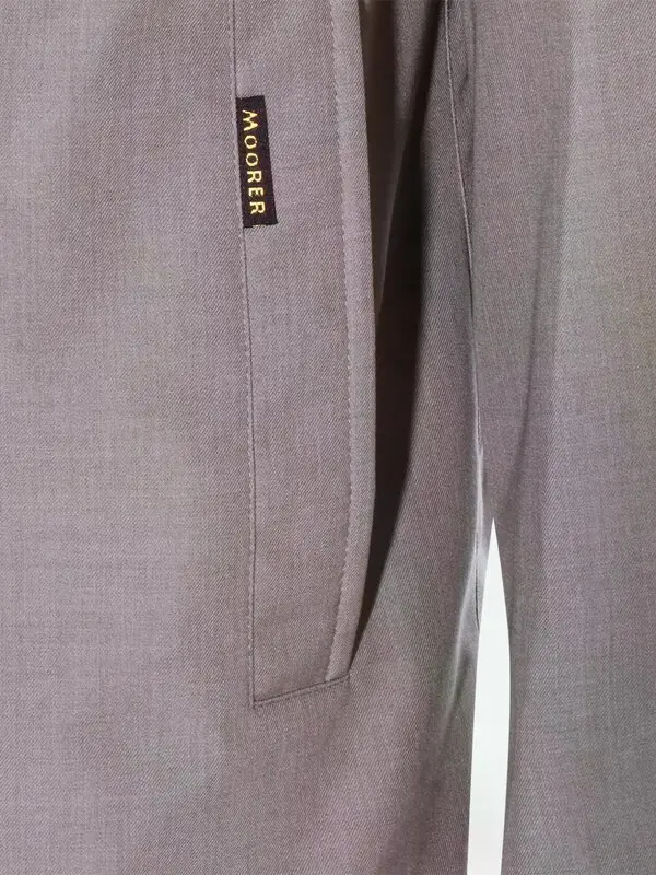 MOORER Cotton Shirt Jacket - Grey
