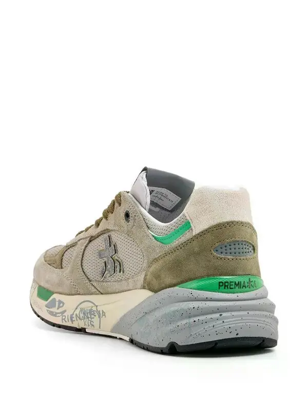 Premiata Logo-appliqué Sneakers - Neutrals