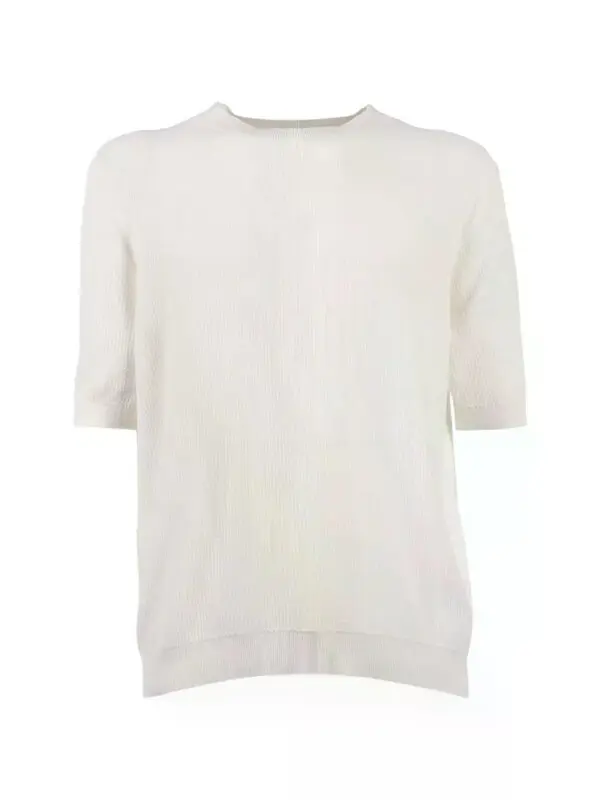 BALLANTYNE Short-sleeve Textured Knit T-shirt