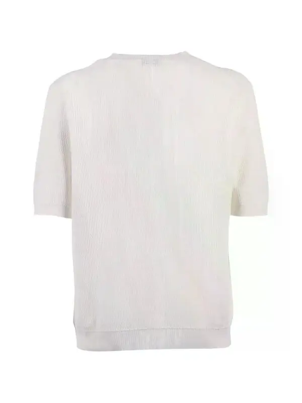 BALLANTYNE Short-sleeve Textured Knit T-shirt