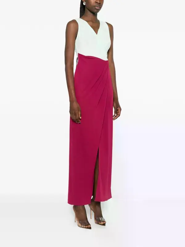 Patrizia Pepe Color-block Maxi Dress - Red