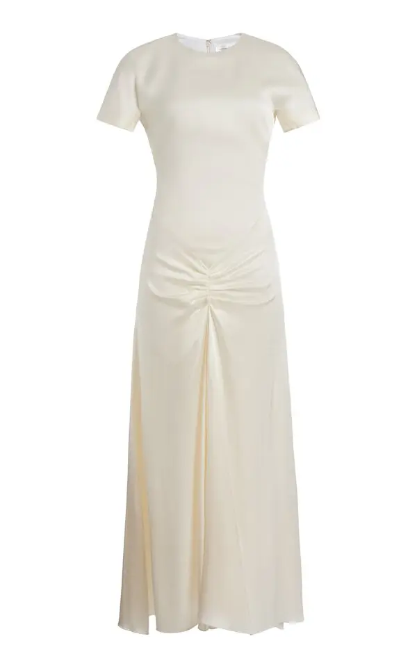 Victoria Beckham Blaire Ruched Midi Dress