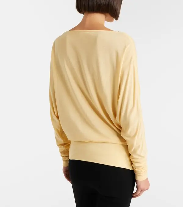 TOTEME Draped Jersey Top