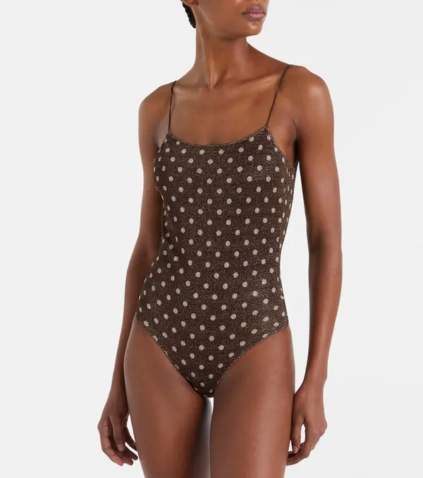 Oseree Lumiere One Piece Swimsuit - Brown