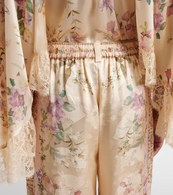 Camilla Printed Wide-leg Trousers
