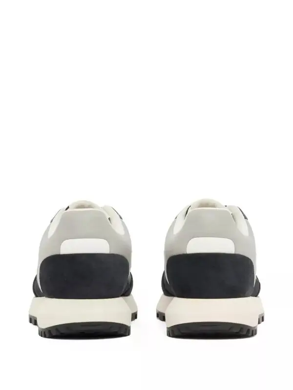 Emporio Armani Mesh Panelled Suede Trim Sneakers