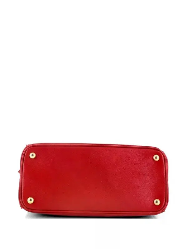 Prada Saffiano Leather Small Tote Bag - Red