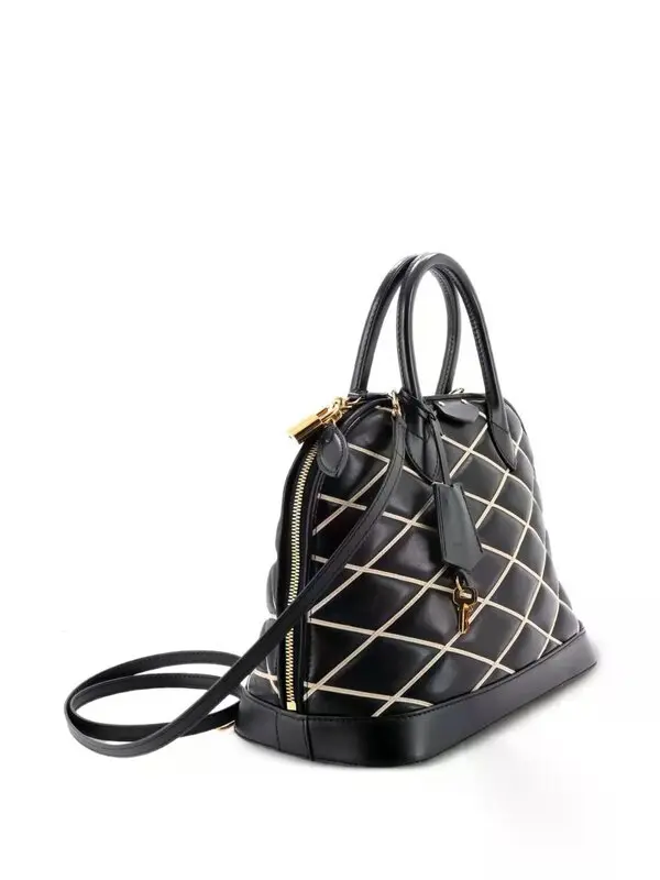 LOUIS VUITTON Alma Handbag Malletage Leather Pm Tote Bag