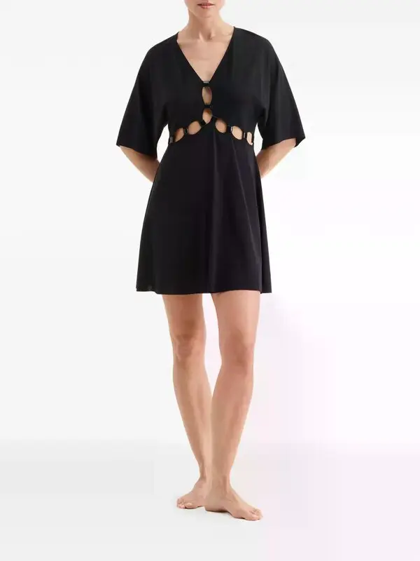 ERES Connection V-neck Cutout Dress - Black