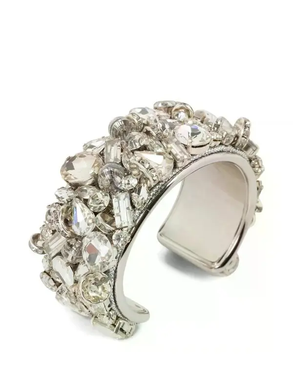 Dries Van Noten Crystal Embellished Cuff Bracelet