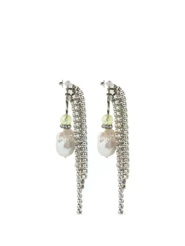 Dries Van Noten Strass-embellished Drop Earrings